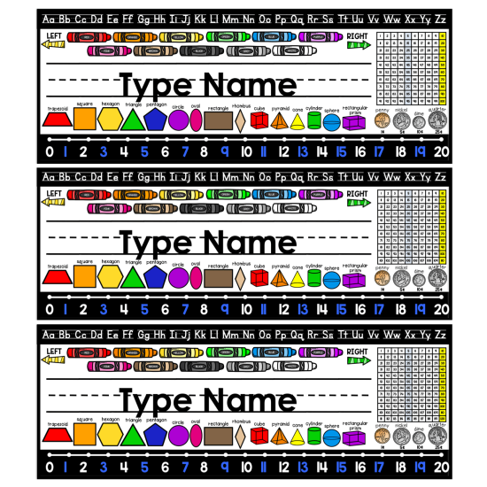 Bright Rainbow Theme Classroom Decor Editable Labels – Teaching in the ...