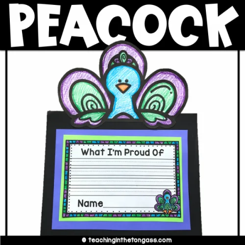 Editable Proud Peacock End of the Year Writing Craft – Teaching in the ...
