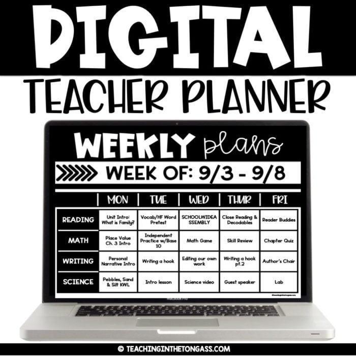 Digital Teacher Planner Google Drive Slides Printable Binder – Teaching ...