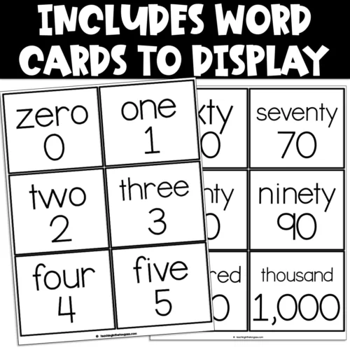 Writing Number Words Chart – Teaching in the Tongass