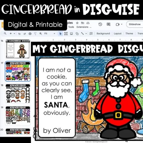 Gingerbread in Disguise a Family or Class Project | Digital & Printable